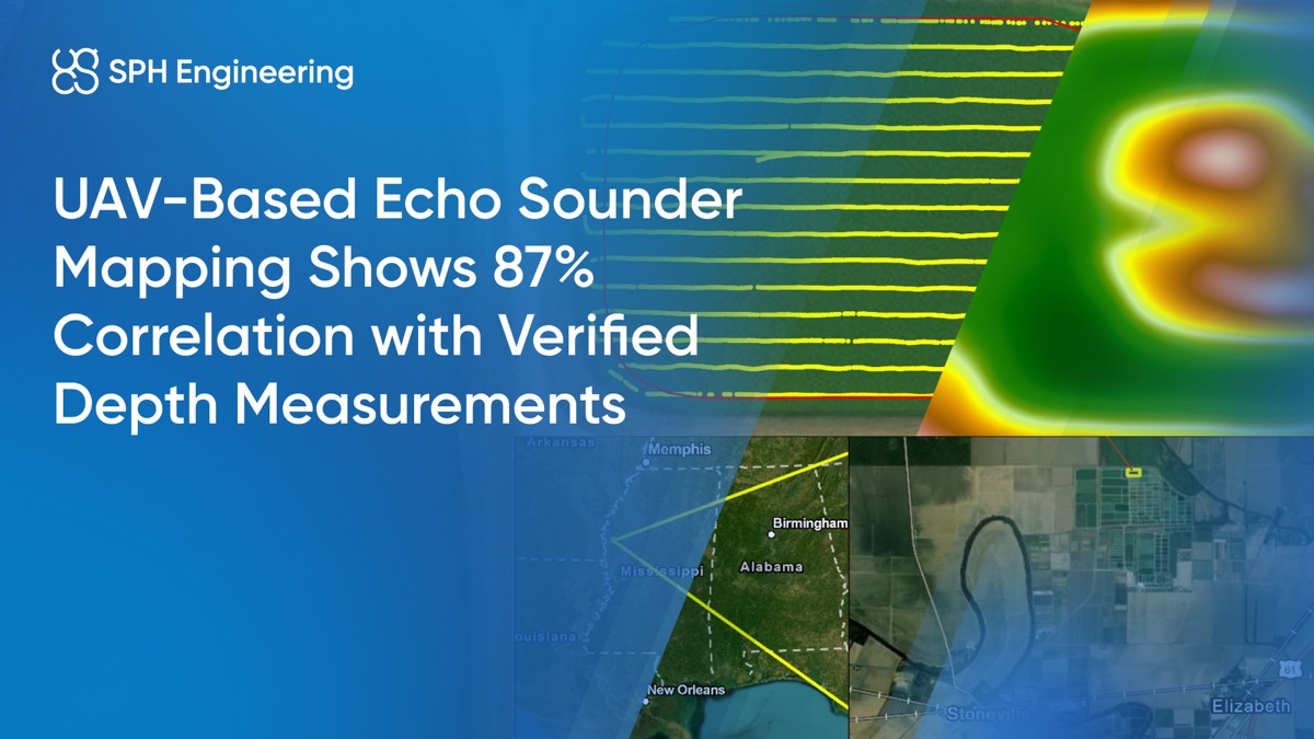 UAV-Based Echo Sounder Mapping Shows 87% Correlation with Verified Depth Measurements